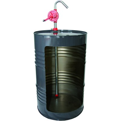 POMPE MANUELLE ROTATIVE ACIER p/ FIOUL / GASOIL / LUB FLUIDE